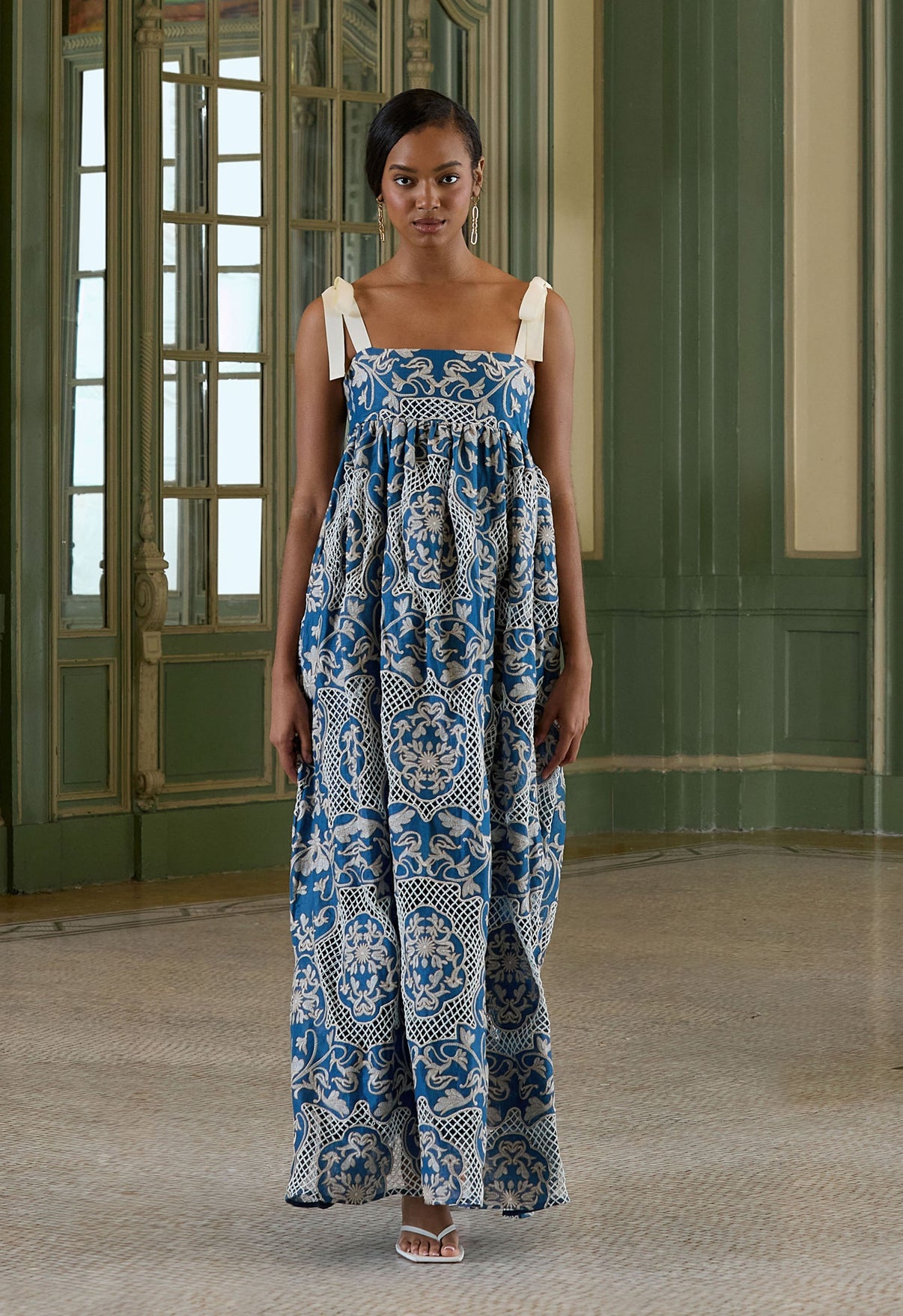 Verbena Ribbons Maxi Dress | Agua by Agua Bendita – AGUA by Agua ...